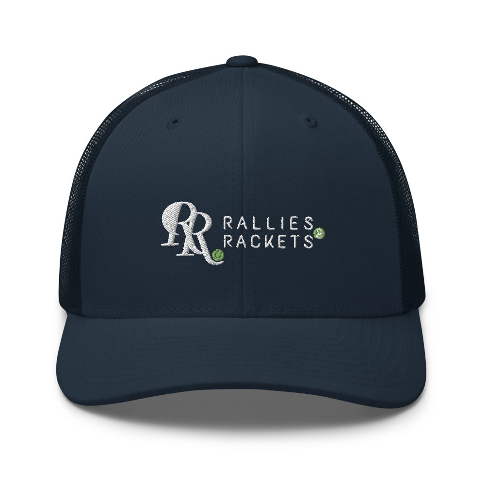 Rallies and Rackets Logo Trucker Cap